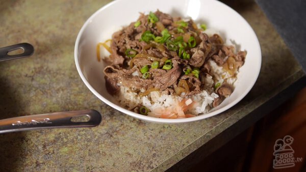 Gyudonburi (Beef Rice Bowl) Recipe | OMG Meals | FoodDoodz.tv